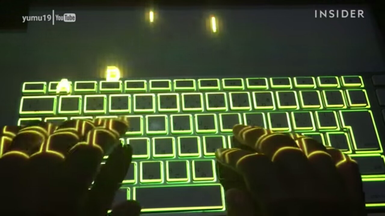 Projection Mapping Keyboard Allows Letters To Be Lauched Into PC