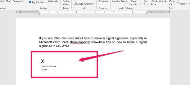 How to Create a Digital Signature (MS Word/PC/Mobile) ⋆ Naijaknowhow