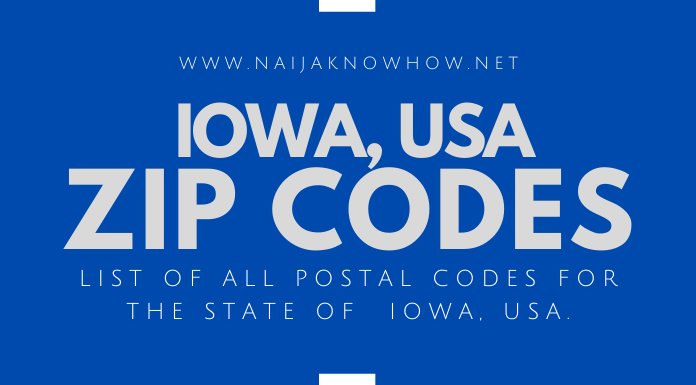 Iowa ZIP Codes – List of Postal Codes for the State of Iowa, USA