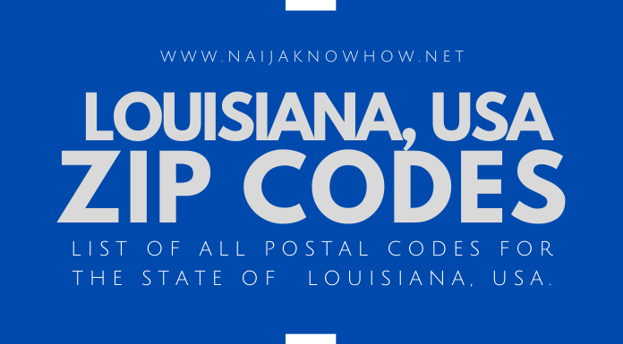 Louisiana ZIP Codes – List of Postal Codes for the State of Louisiana, USA